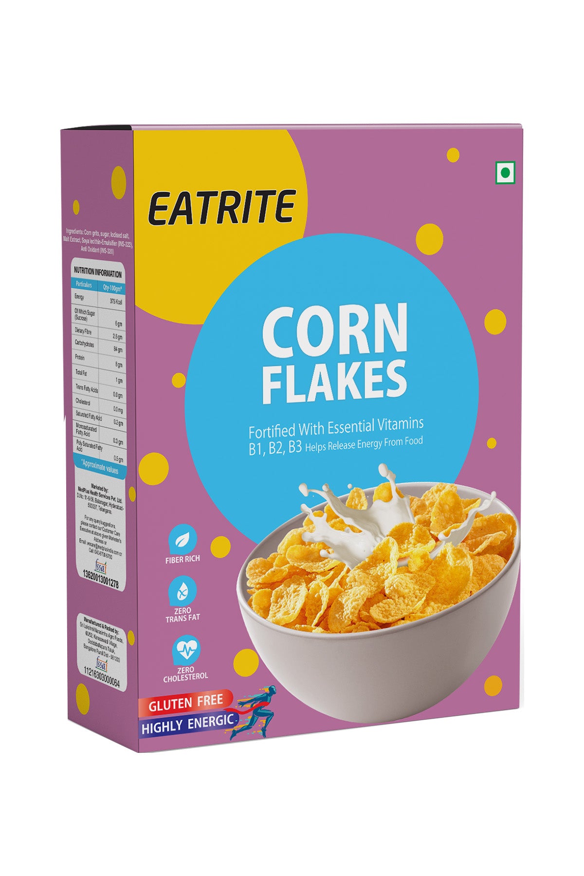 Eatrite Corn Flakes Plain (500gm) – mavenspick