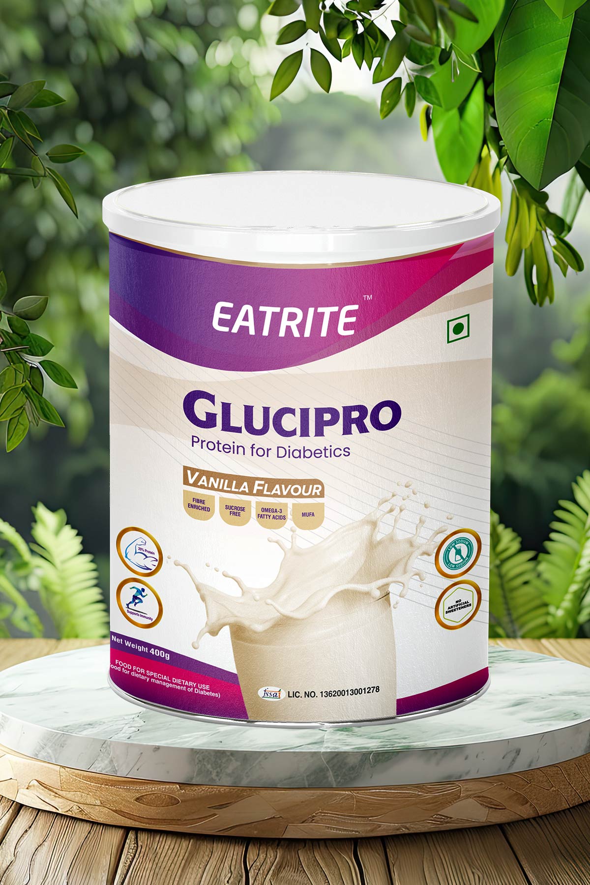 Glucipro Vanilla Flavour Powder (400gm) – mavenspick